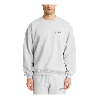 Represent Gemusterter Logo-Sweatshirt f&uuml;r Owners Club - - Sweatshirts & Hoodies - Herren - Grau - S