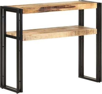 vidaXL Table console 90x30x75 cm Bois de manguier brut Vidaxl