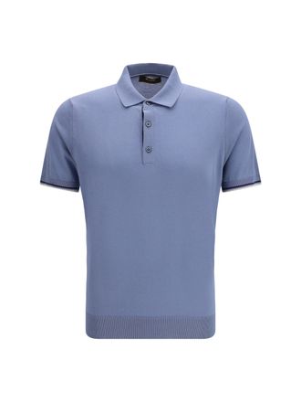 Moorer Mens Cotton Polo Shirt Chambray T-shirts And Polos
