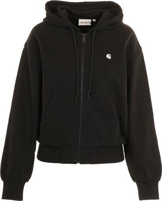 Carhartt Work in Progress Femme, Sweatshirts et sweats &agrave; capuche, Noir, Taille: 36 FR Veste Casey &agrave; Capuche