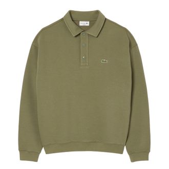 Lacoste Sweatshirt f&uuml;r Herren, Piqu&eacute;, Lose (Gr&uuml;n)