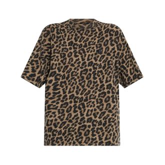 Anine Bing Avi T-Shirt - - Tops - Damen - Braun - XS