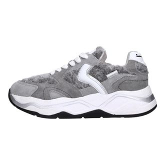 Voile Blanche Sneakers aus Wildleder- Leder und Stoff - - Shoes - Damen - Grau - 37 EU