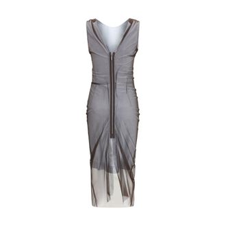 Maison Margiela Womens Brown Polyamide Casual Dress