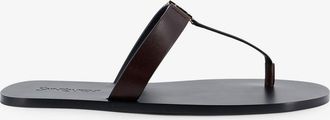 Saint Laurent Babylone leather sandals - SAINT LAURENT - gender_Man
