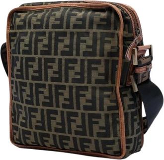 Fendi Sac bandouli&egrave;re en toile Pre-owned - Femme - Pre-owned - Brun - Taille: ONE Size