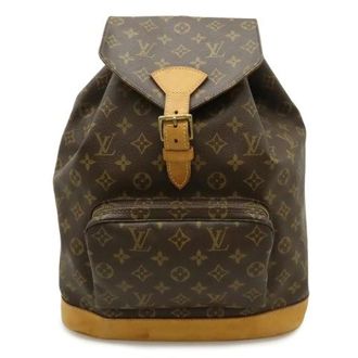 Louis Vuitton Pre-owned Sac &agrave; dos Montsouris GM Monogram - Femme - Pre-owned - Brun - Taille: ONE Size