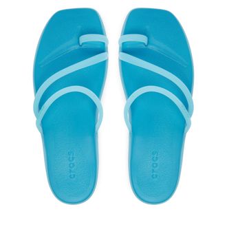 Crocs Zehentrenner Crocs Miami Frosted Toe Loop 211253 Blau