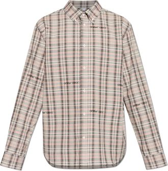 Off-white Homme, Chemises, Rose, Taille: XS Chemise &agrave; Carreaux