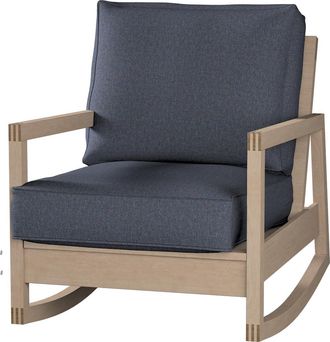 Dekoria Ersatz für Bezug für Lillberg Sessel Husse passend für Modell Lillberg dunkelblau