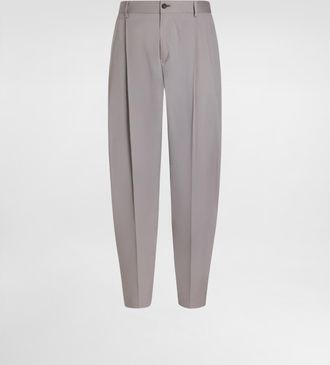 Dolce & Gabbana Hose Aus Baumwollgabardine - Mann Hosen Und Shorts Grau 48