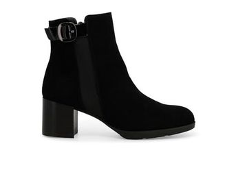 Melluso Bottines femme en daim noir z250z, Noir, 37.5 EU