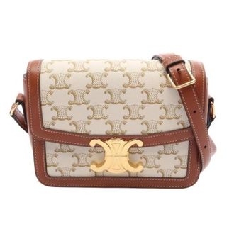 Celine Sac bandouli&egrave;re vintage Pre-owned en toile - Femme - Pre-owned - Beige - Taille: ONE Size