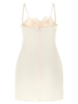 Magda Butrym Three-Dimensional Floral Appliqu&eacute; Dress - Cream