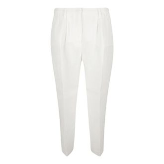 Fabiana Filippi Femme, Pantalons, Blanc, Taille: 38 FR Loose Fit Pantalons