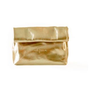 Cortana Faltbare Leder Clutch - - Bags - Damen - Gelb - ONE SIZE