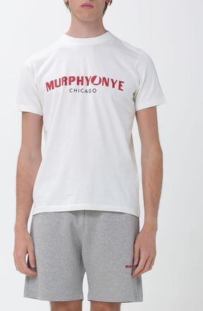 Murphy & Nye T-shirt &agrave; col rond en coton avec logo contrastant