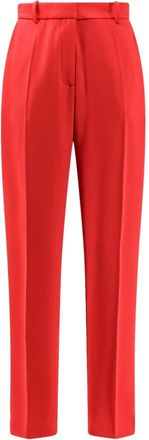 Elisabetta Franchi Leichte Cr&ecirc;pe-Stoffhose - - Trousers - Damen - Rot - XL