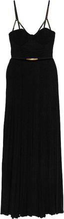 Elisabetta Franchi Robe Au Genou - Noir