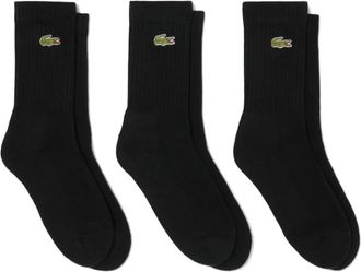 Lacoste unisex, Sous-v&ecirc;tements, Noir, Taille: L Lot de 3 paires de chaussettes