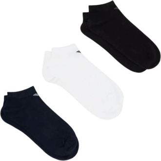 Emporio Armani unisex, Sous-v&ecirc;tements, Multicolore, Taille: L/Xl Lot de trois paires de socquettes d&eacute;contract&eacute;es avec aigle