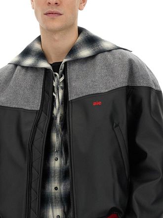 A&iuml;e Logo-Embroidered Polyester Jacket - Black