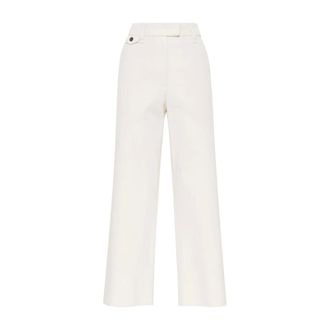 Brunello Cucinelli Damen, Hosen, Wei&szlig;, SGr&ouml;&szlig;e