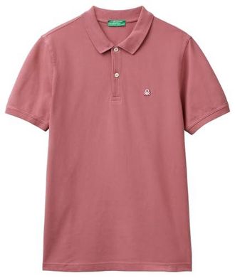 Benetton Polo M/M 3wg9u301z, Aubergine, XXL Hommes