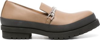 Stella McCartney Loafer mit Kettendetail - Braun