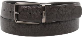 Lottusse Mens Revers Belt, Schwarz, 110