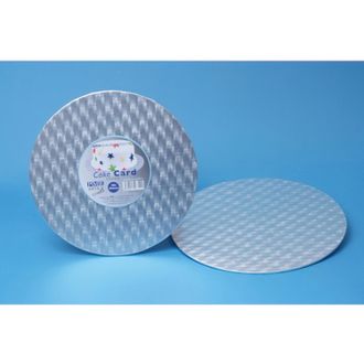 PME CBR849 Runde Tortenplatte 40 cm, 11 mm dick, Kunststoff, Silber, 40 x 1.1 x 40 cm