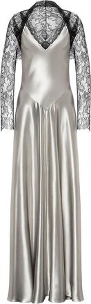 Alberta Ferretti Maxi Robe - Gris