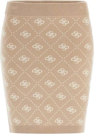 Guess Femme, Jupes, Beige, Taille: 38 FR Sarah Skirt