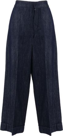 Max Mara Femme, Pantalons, Bleu, Taille: 38 FR Melodia Pantalons