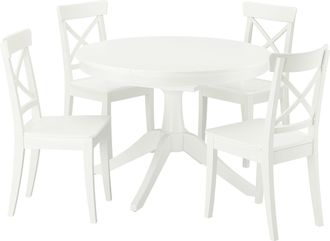 IKEA ROSENTORP / ROSENTORP Tisch und 4 Stühle