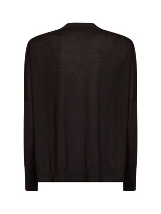 Blanca Vita Wool Knit Cardigan - Brown