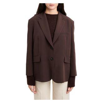 Pinko Einknopf-Blazer - - Jackets - Damen - Braun - XS