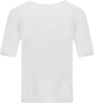 Herno Femme, Pulls, Blanc, Taille: 38 FR Glam Knit T-Shirt