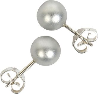 DeMarie Ohrstecker eloxiertes Aluminium silberfarben