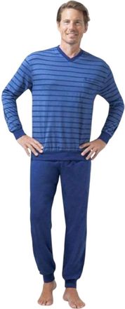 Hajo Polo & Sportswear Herren Schlafanzug - Klima - Light, Ozean, 56