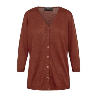 Cortana Noa Cardigan - - Knitwear - Damen - Rot - XS