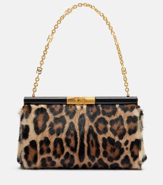 Dolce & Gabbana Schultertasche Marlene Large aus Kalbshaar