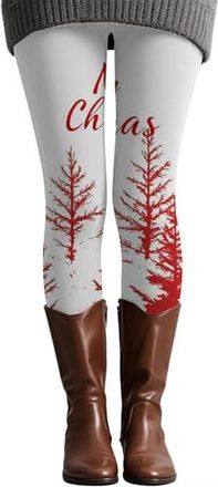 Generic Legging de Noël taille haute pour femme, legging dentraînement, de course à pied, legging thermique pour bal de fin dannée, grande taille, rose, XXL