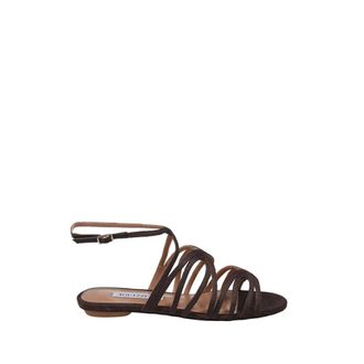Aquazzura Femme, Chaussures, Brun, Taille: 40 EU Serenade Sandal Flat