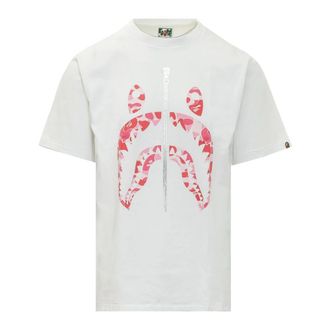 A Bathing Ape ABC Camo Shark Tee - - Tops - Herren - Wei&szlig; - XL