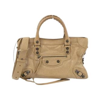 Balenciaga Pre-owned Le City Small Lambskin Bag - - Pre-owned - Damen - Beige - ONE SIZE