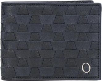 Orciani Homme, Accessoires, Bleu, Taille: ONE Size Chevrette Woven Leather Wallet