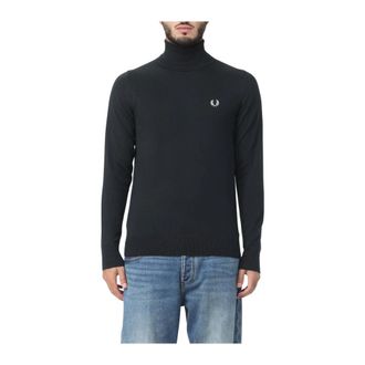 Fred Perry High-Neck Pullover - - Knitwear - Herren - Schwarzk - XL