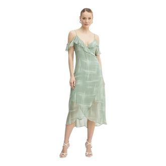 A|X Armani Exchange Xw000181 Af12051 F7037 Midikleid - - Dresses - Damen - Gr&uuml;n - XS