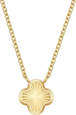 Glanzst&uuml;cke M&uuml;nchen Halskette - Edelstahl Halskette Kleeblatt - Gr. unisize - in Gold - f&uuml;r Damen